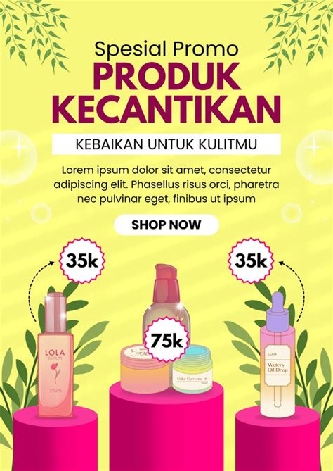Contoh Poster Kecantikan Gratis And Siap Edit Canva