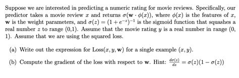 Solved Suppose We Are Interested In Predicting A Numeric