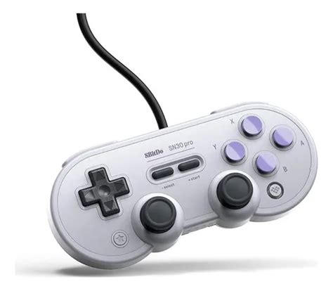 Controlador Sn30 Pro De 8 Bits Modelo Sn Con Cable Usb Gris