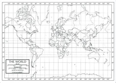 Latitude Lines World Map Coloring Page Sketch Coloring Page