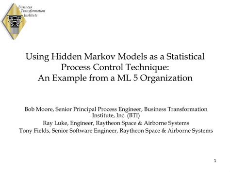 Pdf Using Hidden Markov Models As A Statistical Process · Pdf Fileusing Hidden Markov