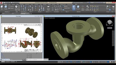Overflow Pipeline In Autocad Youtube