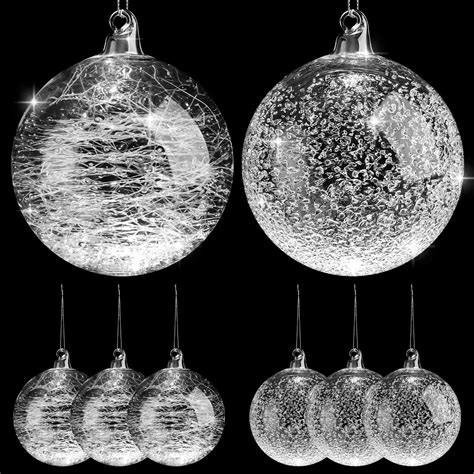 Translucent Glass Christmas Ornaments Swirl Glass Christmas Baubles