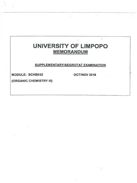 Supp Exam Memo 2018 Pdf