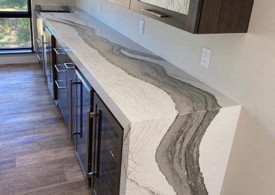 Beautiful Cambria Skara Brae Backlit Countertop