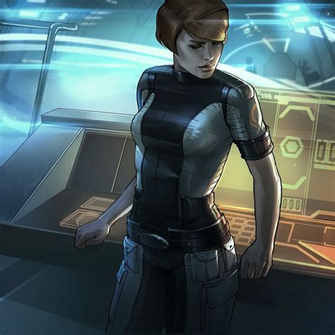 Mass Effect Archives Me2 Kelly Chambers 1 Фантастика Фан арт