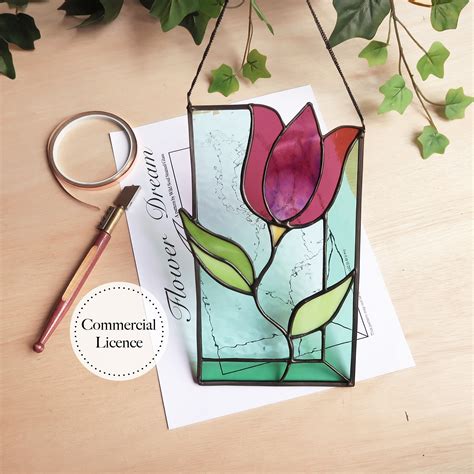 Tulip Stained Glass Patterns Tulips Stained Glass 7 Ankicoleman