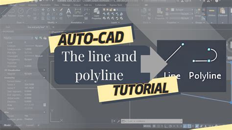 First Autocad Command Line And Polyline Basic Tutorial Youtube