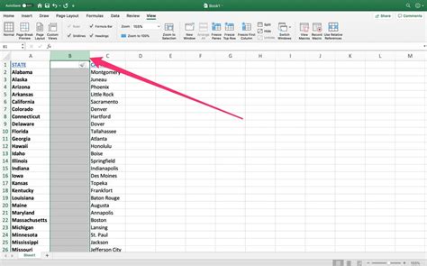 Column Excel
