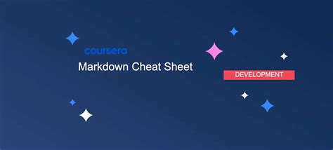Markdown Cheat Sheet Coursera