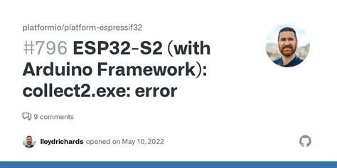 Esp32 S2 With Arduino Framework Collect2exe Error · Issue 796