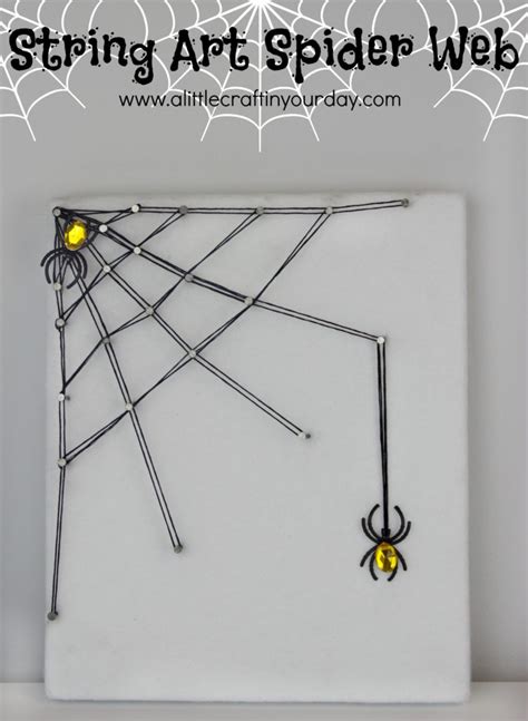 DIY String Art Spider Web A Babe Craft In Your Day