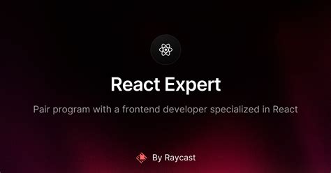 react expert raycast ai preset