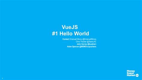 vue js hello world ppt
