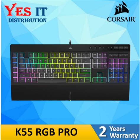 Corsair K55 Rgb Pro Gaming Macro Keys Wired Keyboard Ch 9226765 Na Shopee Malaysia