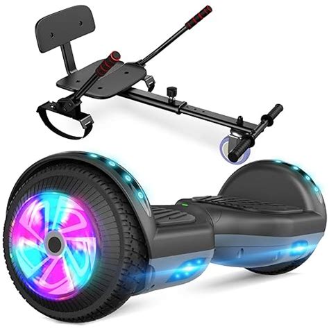 Jolege Hoverboard With Seat Attachment 65 Self Balancing Hoverboard With Seat Attachment