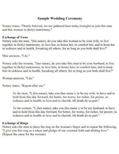 100 Wedding Program Examples To Download