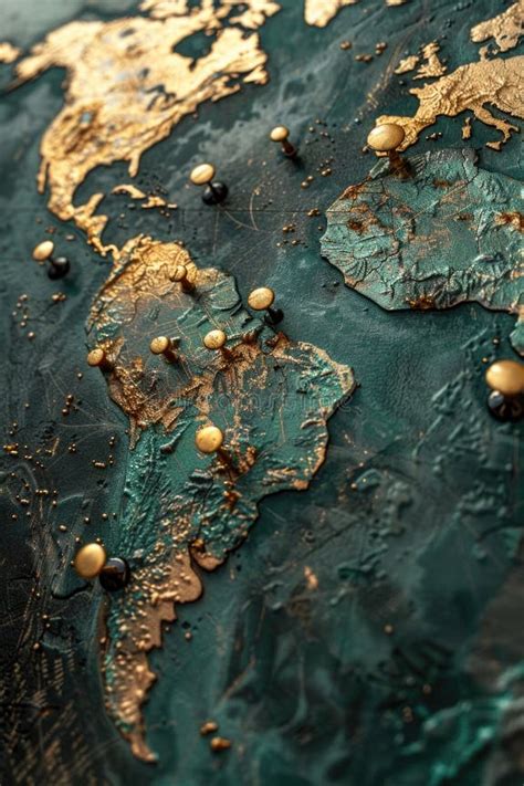 A Detailed View Of A World Map Perfect For Highlighting Specific