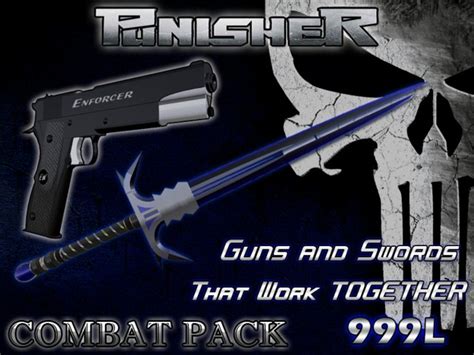 Second Life Marketplace Punisher Weapons Combat Pack 1