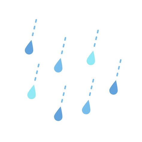 雨 かわいいフリーイラスト素材集【ぴくらいく】｜商用利用可