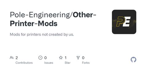 github pole engineering other printer mods mods for printers not