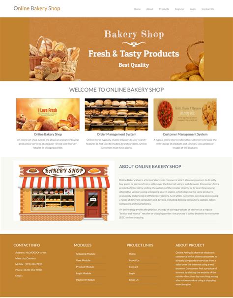 Python Django And MySQL Project Online Bakery Shop