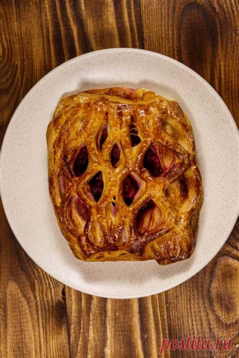 Слойки с вишней рецепт с фото пошагово Выпечка слоёное тесто Постила