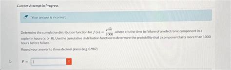 Solved Determine The Cumulative Distribution Function For Chegg