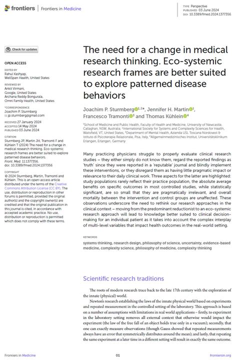 International Society For Systems And Complexity Sciences For Health On Linkedin We Need To