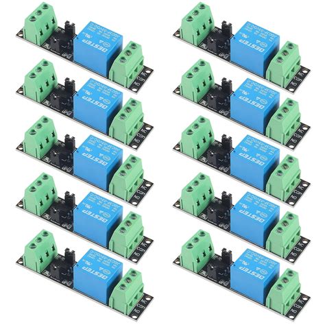 Alinan 10pcs 1 Channel 3V3 3V Relay High Level Driver Module Optocoupler Relay Module Isolated