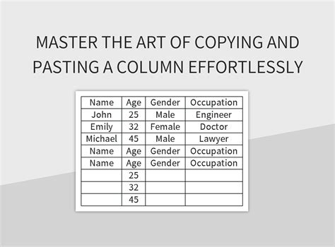 Master The Art Of Copying And Pasting A Column Effortlessly Excel