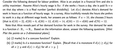 Solved с 1 1 Consider the following demand for Chegg com