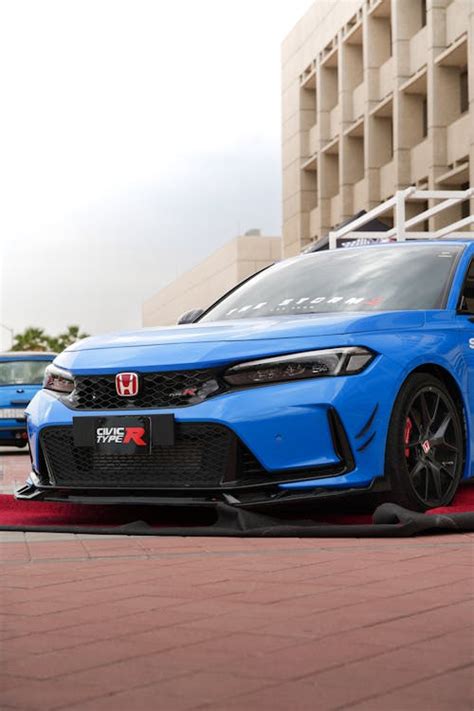 Honda Civic Type R Azul En Las Calles De Arabia Saudita · Foto De Stock