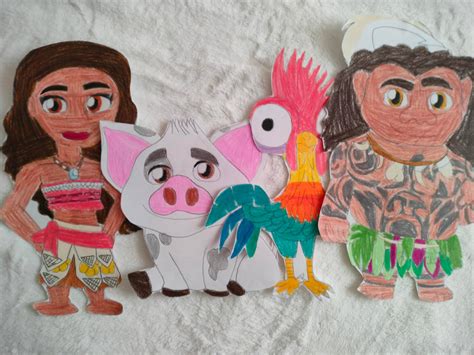 Moana Cuts Characters By Jamesthecartoonist On Deviantart