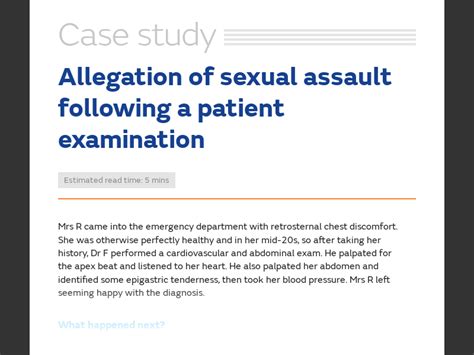 Casebook UK Volume 31 Issue 2 December 2023Case Study Allegation Of Sexual Assault
