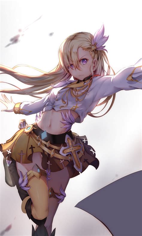 480x800 Anime Girl Sword Long Hair 4k Galaxy Notehtc Desirenokia