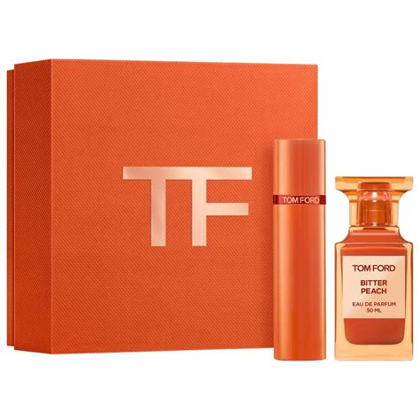 Tom Ford Private Blend Bitter Peach Eau De Parfum Set With Atomizer