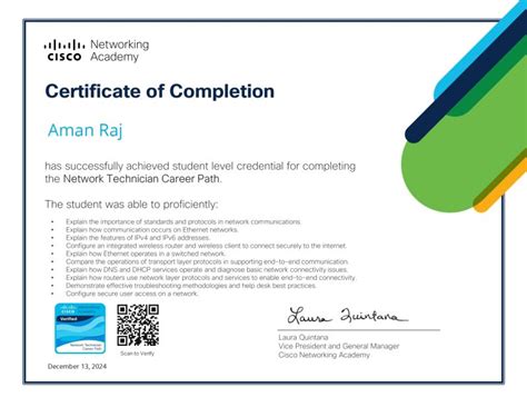 Aman Raj On Linkedin Networktechnician Cisconetworkingacademy Networking Skilldevelopment…