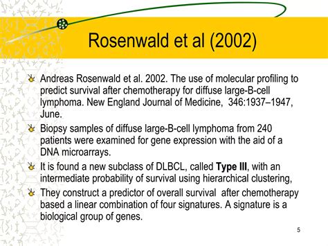 Application Of A Selective Gaussian Naïve Bayes Model For Diffuse Large B Cell Lymphoma