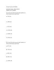 Hexadecimal Conversion Practice Exercises Decimal To Hex Hex Course Hero