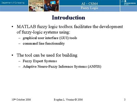 Ai Cs 364 Fuzzy Logic Matlab Fuzzy Toolkit