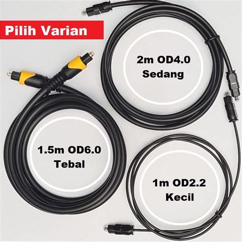 Jual Kabel Optik Audio Digital Optical Toslink SPDIF TV Decoder Amplifier Shopee Indonesia