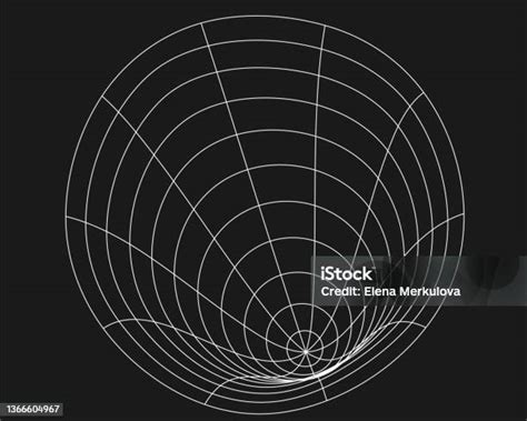 사이버 왜곡 그리드 복고풍 펑크 디자인 요소 검은 색 배경에 와이어 프레임 웨이브 형상 그리드 벡터 일러스트레이션 실버 서퍼에 대한 스톡 벡터 아트 및 기타 이미지 Istock