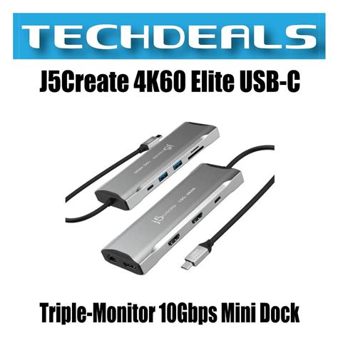 J Create K Elite Usb C Triple Monitor Gbps Mini Dock Computers Tech Parts Accessories