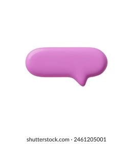 Blank Pink Color D Dialog Box Stock Vector Royalty Free