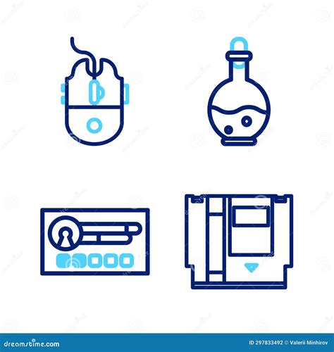 Set Line Cartridge Create Account Screen Bottle With Magic Elixir And