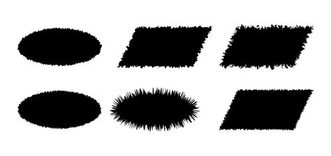 Rectangle Shape With Torn Rough And Jagged Edge Grunge Oval Paper Border With Cut Frame For