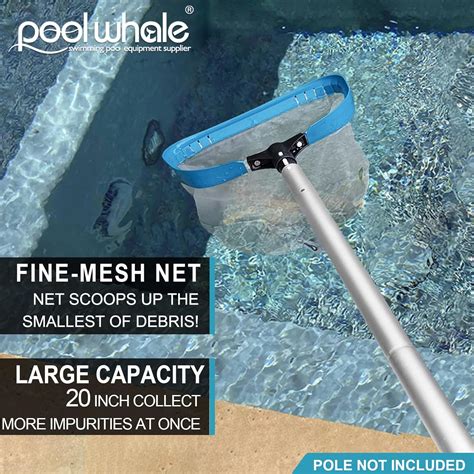 Poolwhale 175 Heavy Duty Ultra Fine Mesh Pool Pollen And Sand Skimmer