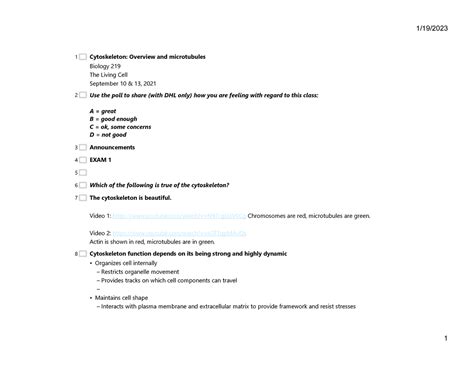 Cytoskeleton Structures Within The Cytoplasm Of The Cell Fall 2021 Dhl Cytoskeleton